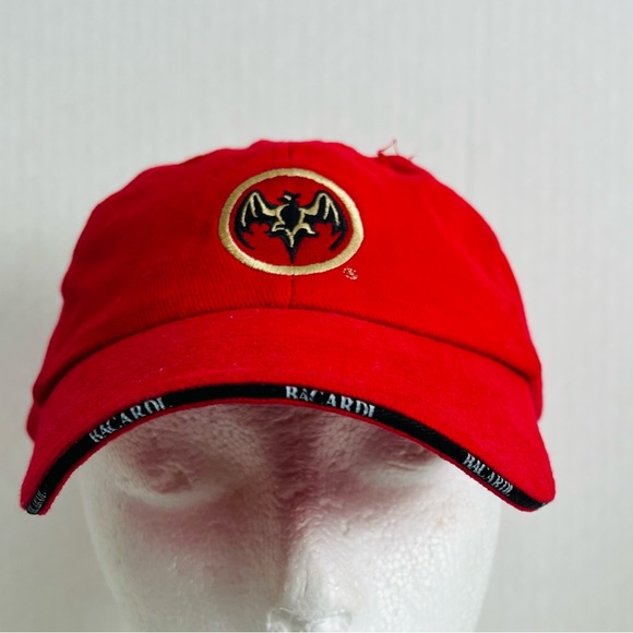 barcardi | Accessories | Bacardi Red Bat Logo Cap | Poshmark